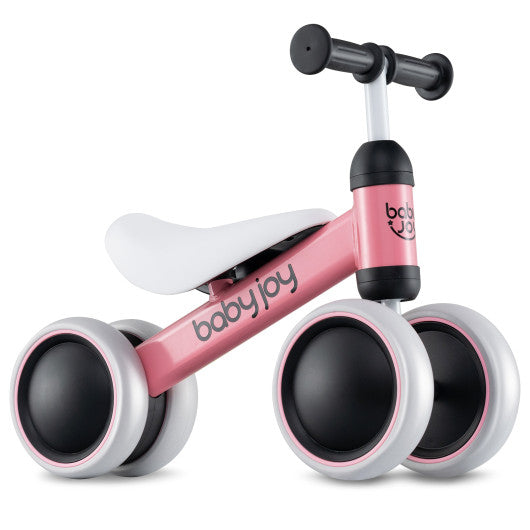 Baby Balance Bike for 2 Years Old Boys Girls No Pedal 4 Wheels-Pink – REBEL
