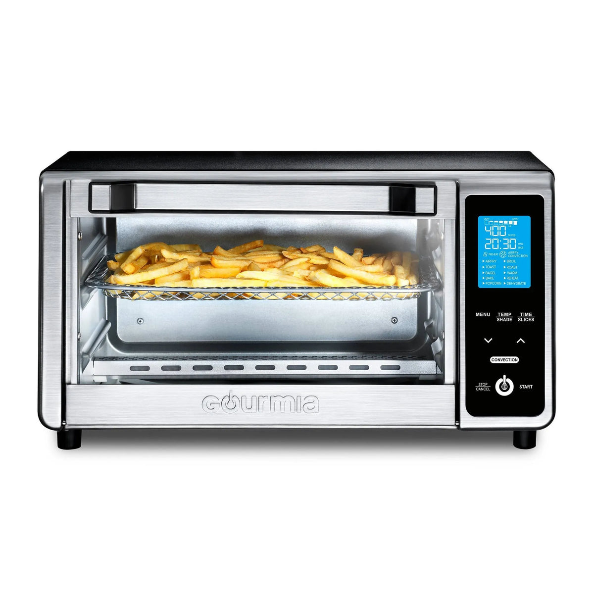 Digital 4-Slice Toaster Oven Air Fryer with 11 Cooking Functions (See – REBEL