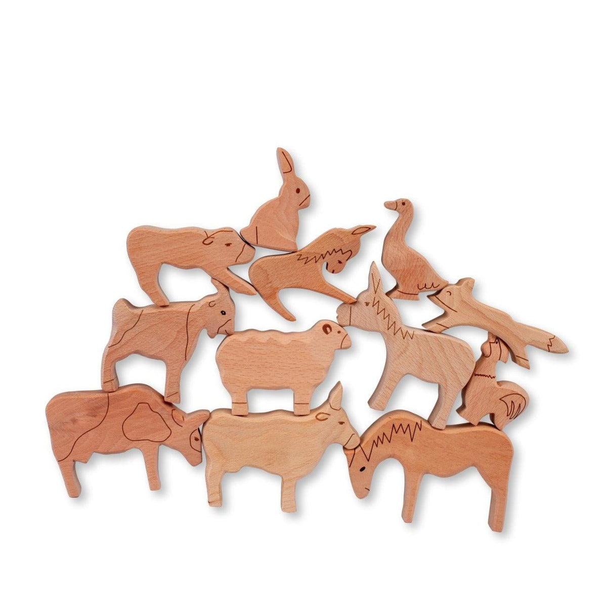 REBEL Wooden Farm Animals Set – REBEL