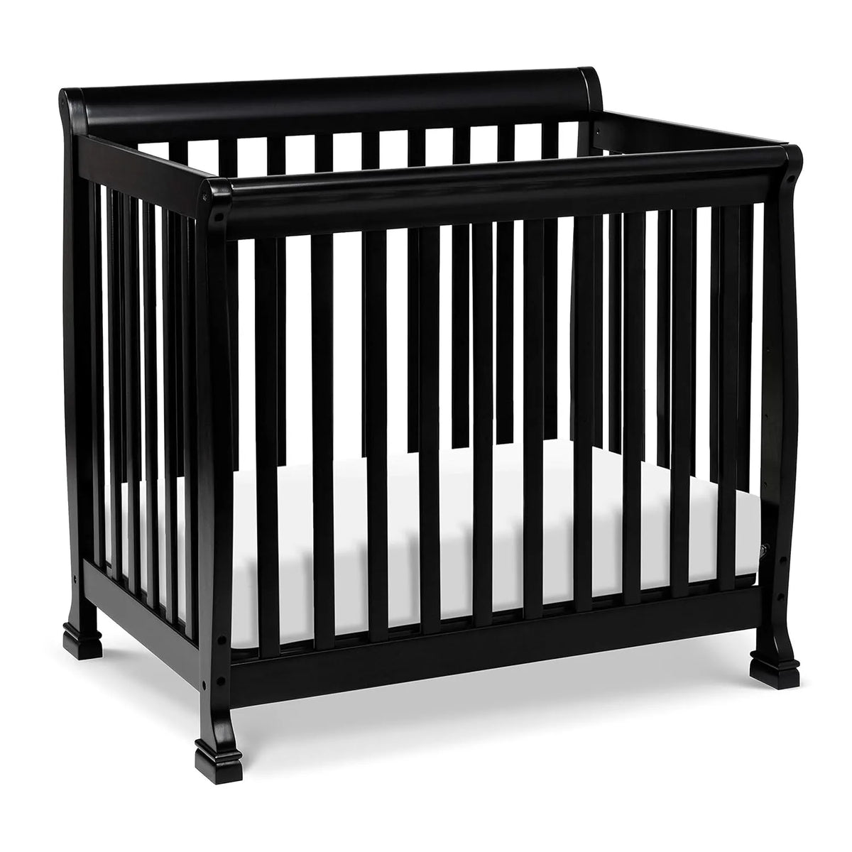 Kalani 4-in-1 Convertible Mini Crib - Black – REBEL