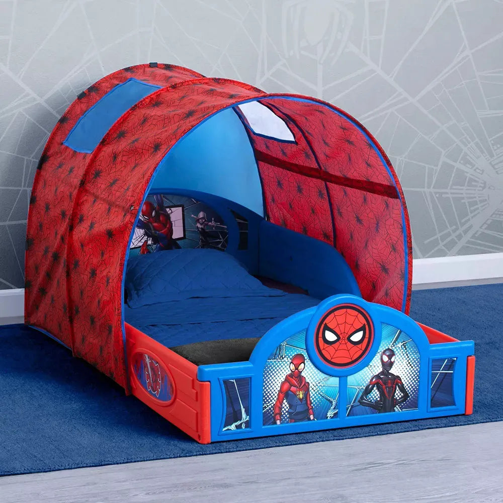 Spider-Man Sleep and Play Toddler Bed with Tent – REBEL
