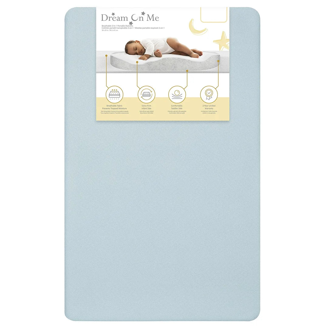 Dream On Me Extra Firm Baby Crib Mattress - Blue – REBEL