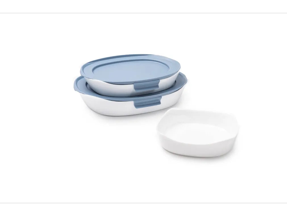 Rubbermaid 5piece DuraLite Glass Bakeware Dish Set – REBEL