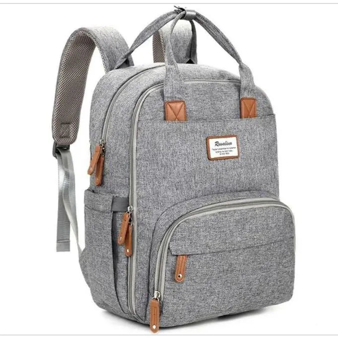 Diaper Bag Backpack - Gray – REBEL
