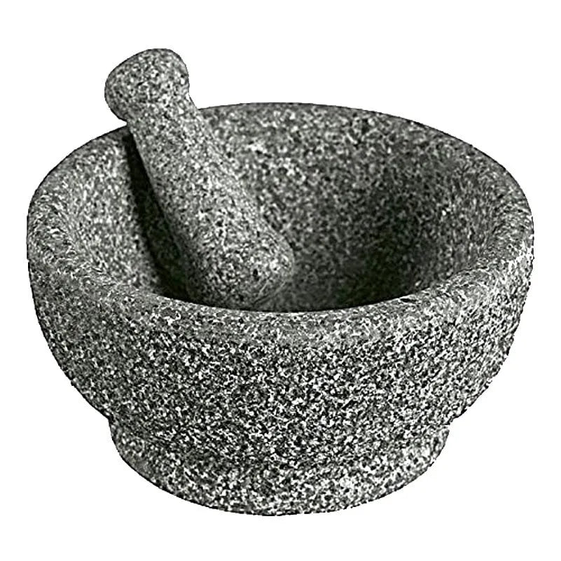 Casa Maria 8.5 Inch Polished Natural Stone Mortar and Pestle – REBEL
