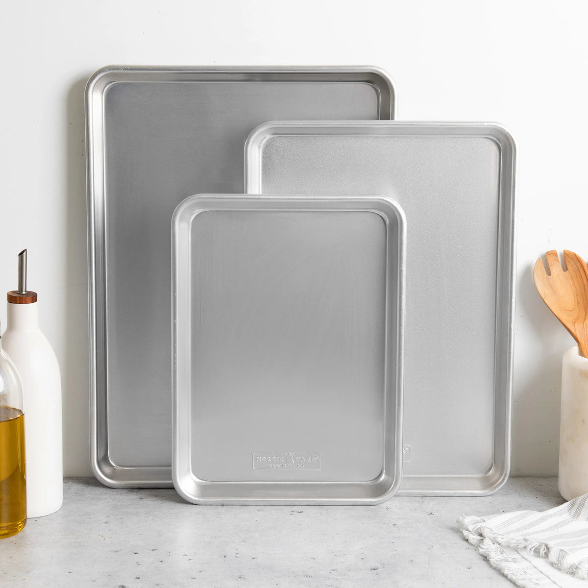 Nordic Ware Naturals 3-piece Baking Sheet Set – REBEL