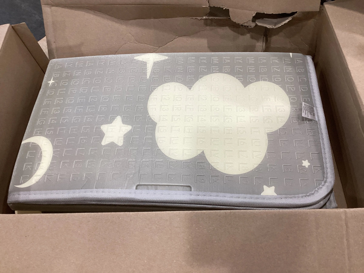 Extra Large Foldable Play Mat, Reversible Baby Play Mat with Edge Rein ...