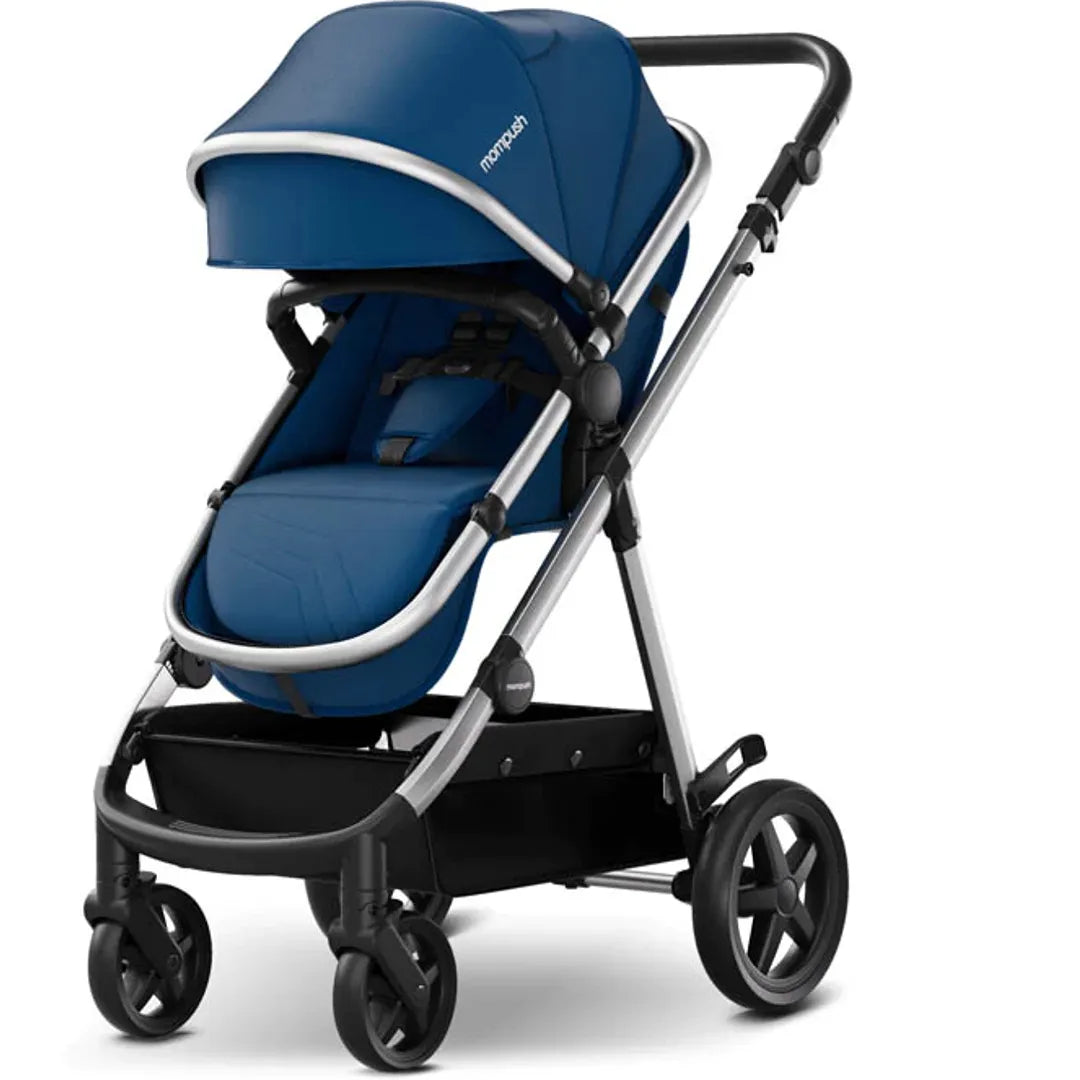 Meteor Stroller - Navy / Silver Frame – REBEL