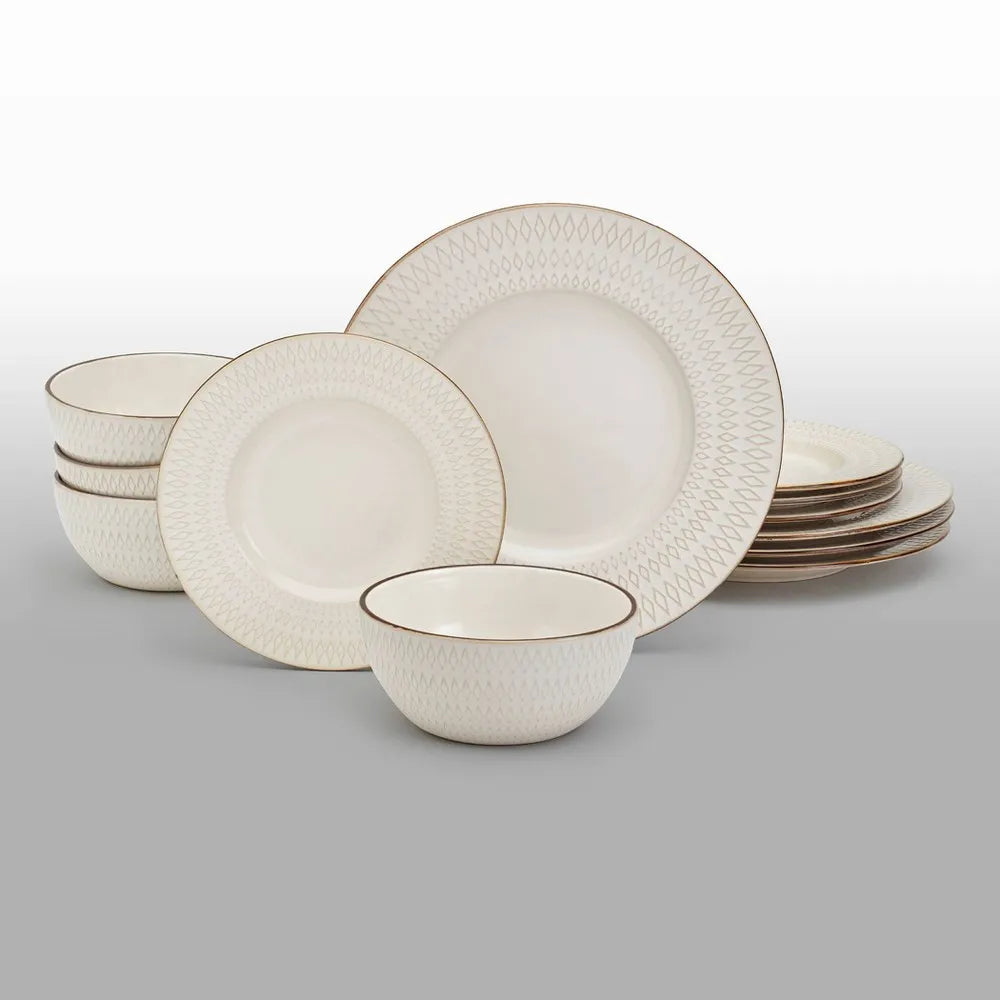 Tabletops Unlimited Taylor 12-pc. Stoneware Dinnerware Set, One Size ...