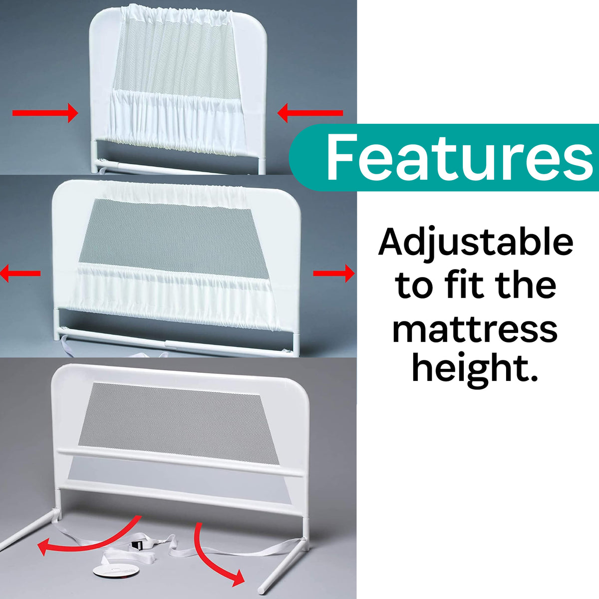 Children's Mesh Bed Rail Telescopic Double Pack – REBEL