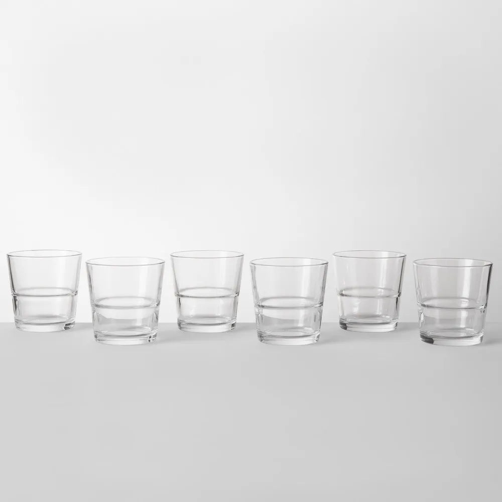 Threshold designed w/Studio McGee Glass Stackable Short Tumblers ...