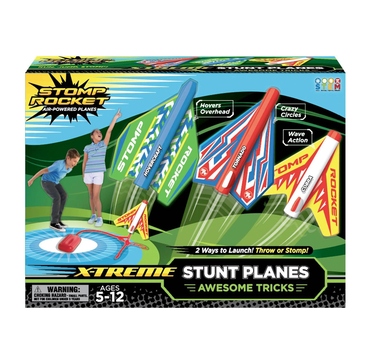 Stomp Rocket Stunt Planes Launcher - Outdoor Rocket STEM Toys – REBEL