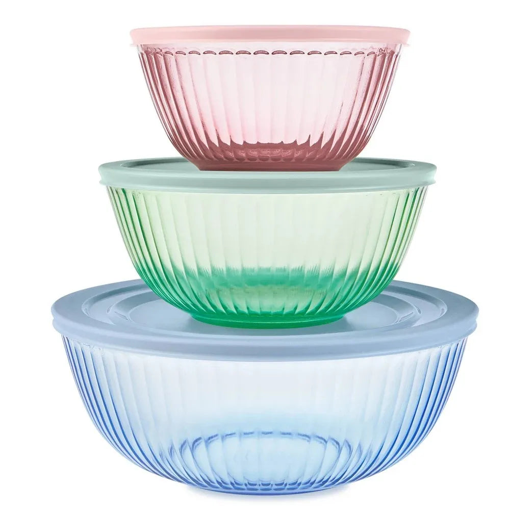 Pyrex Simply Store Tint 6pc Lidded Mixing Bowl Set – REBEL