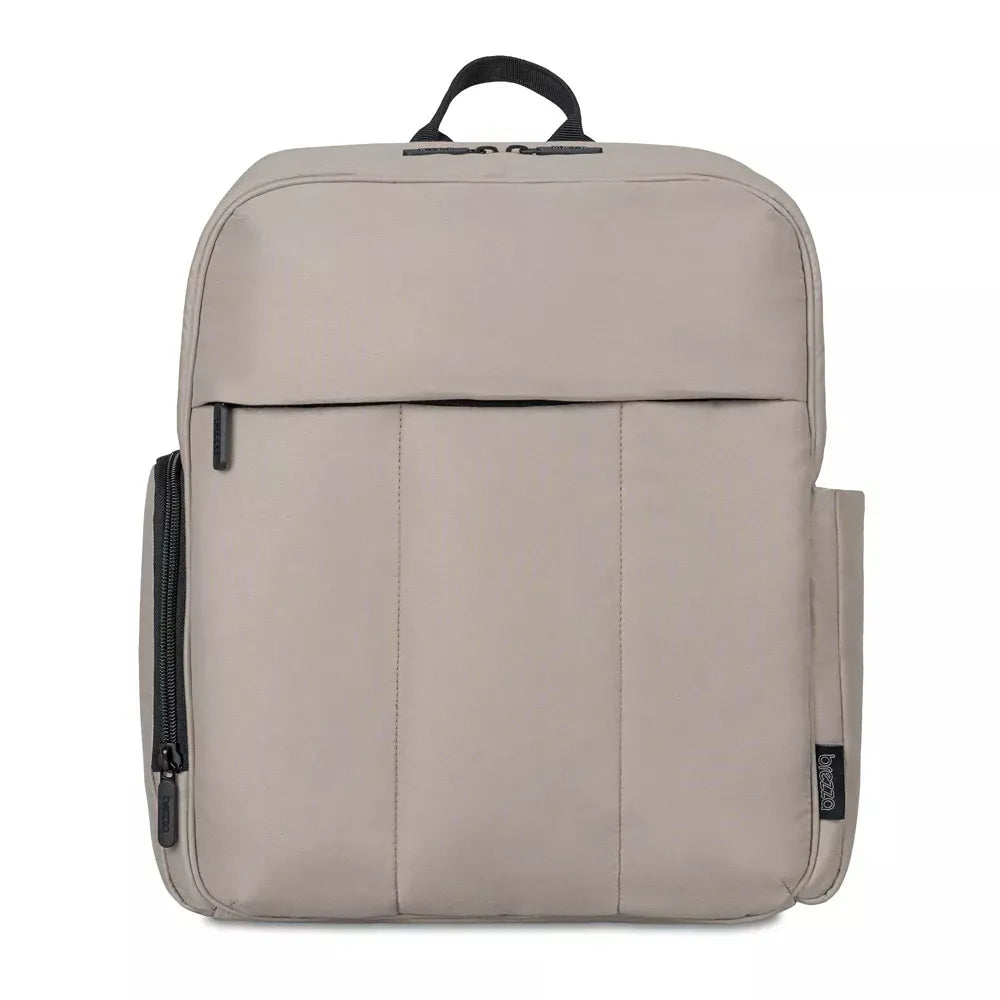 Baby Brezza Quilted Puffer Backpack Diaper Bag - Taupe (See Description ...