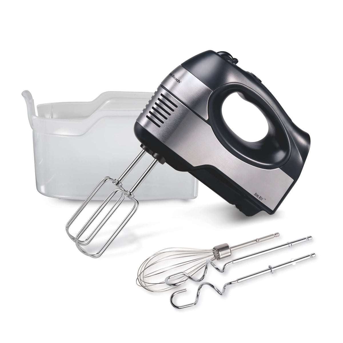 6 Speed Hand Mixer with Case and Attachments – REBEL