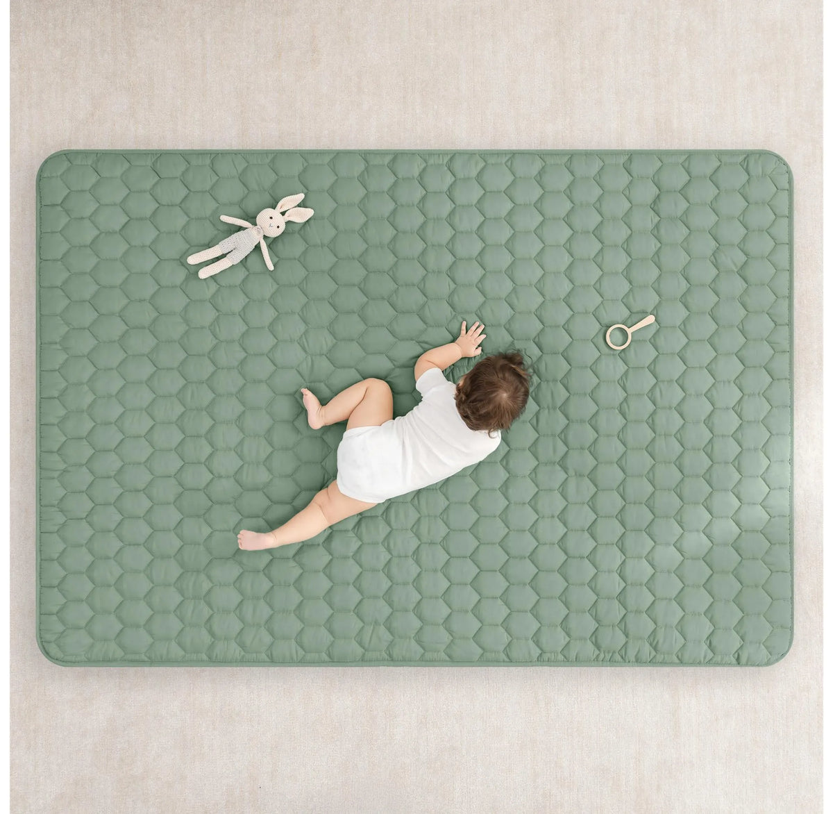 48" x 72" Play Mat with Non-Slip Bottom - Sage – REBEL