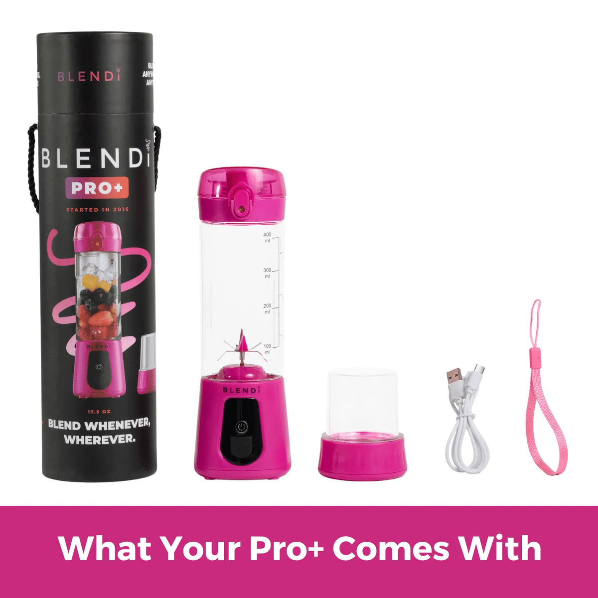 BLENDI Portable Blender - Hot Pink – REBEL