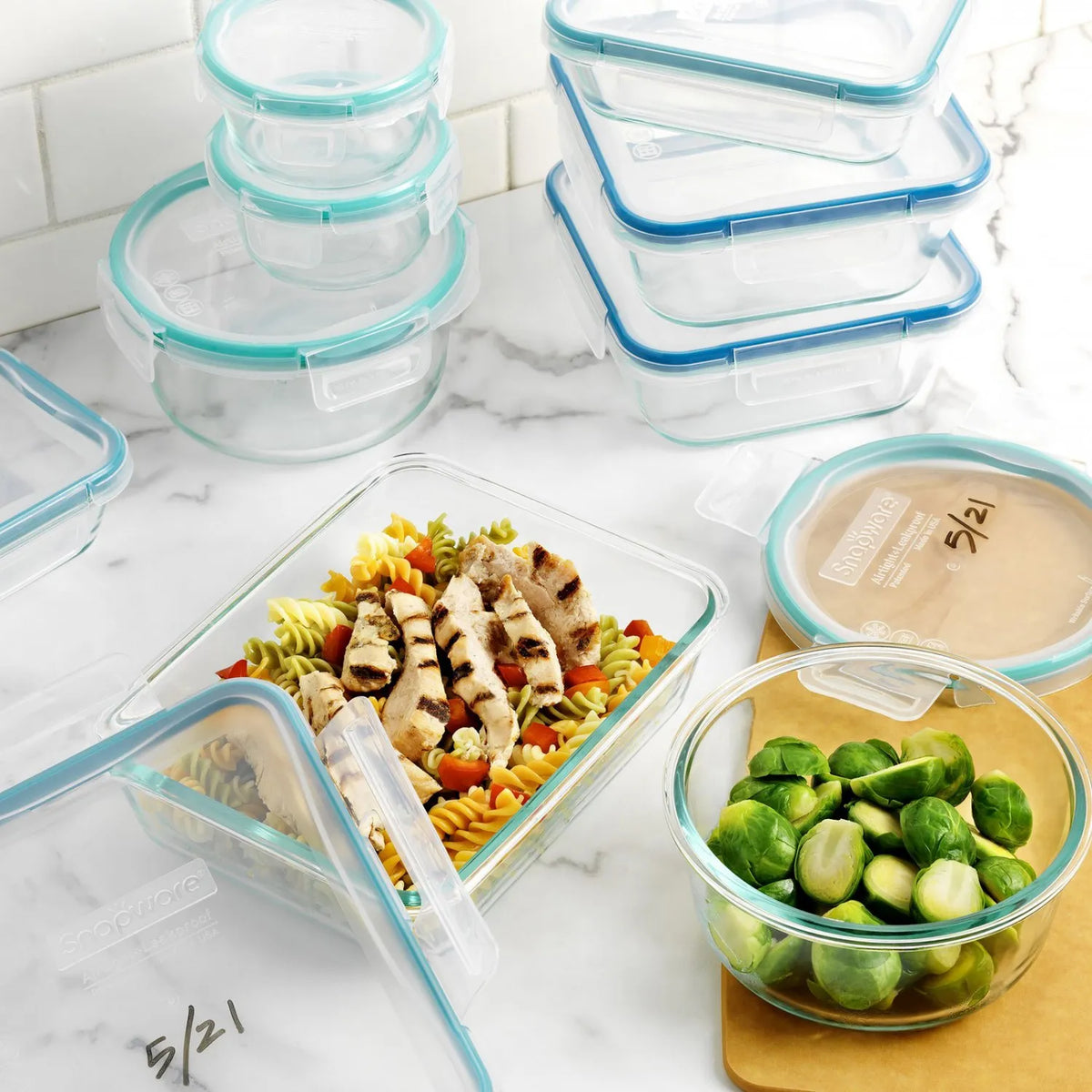 Snapware 18-Piece Glass Food Storage Container Set – REBEL