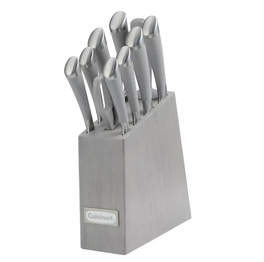 Classic 11pc Color Soft Touch Stainless Steel Modern Cutlery Block Set ...