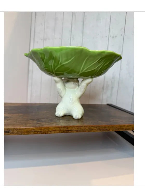 Threshold Stoneware Cabbage & Bunny Dessert Bowl - 4.75 Inches – REBEL