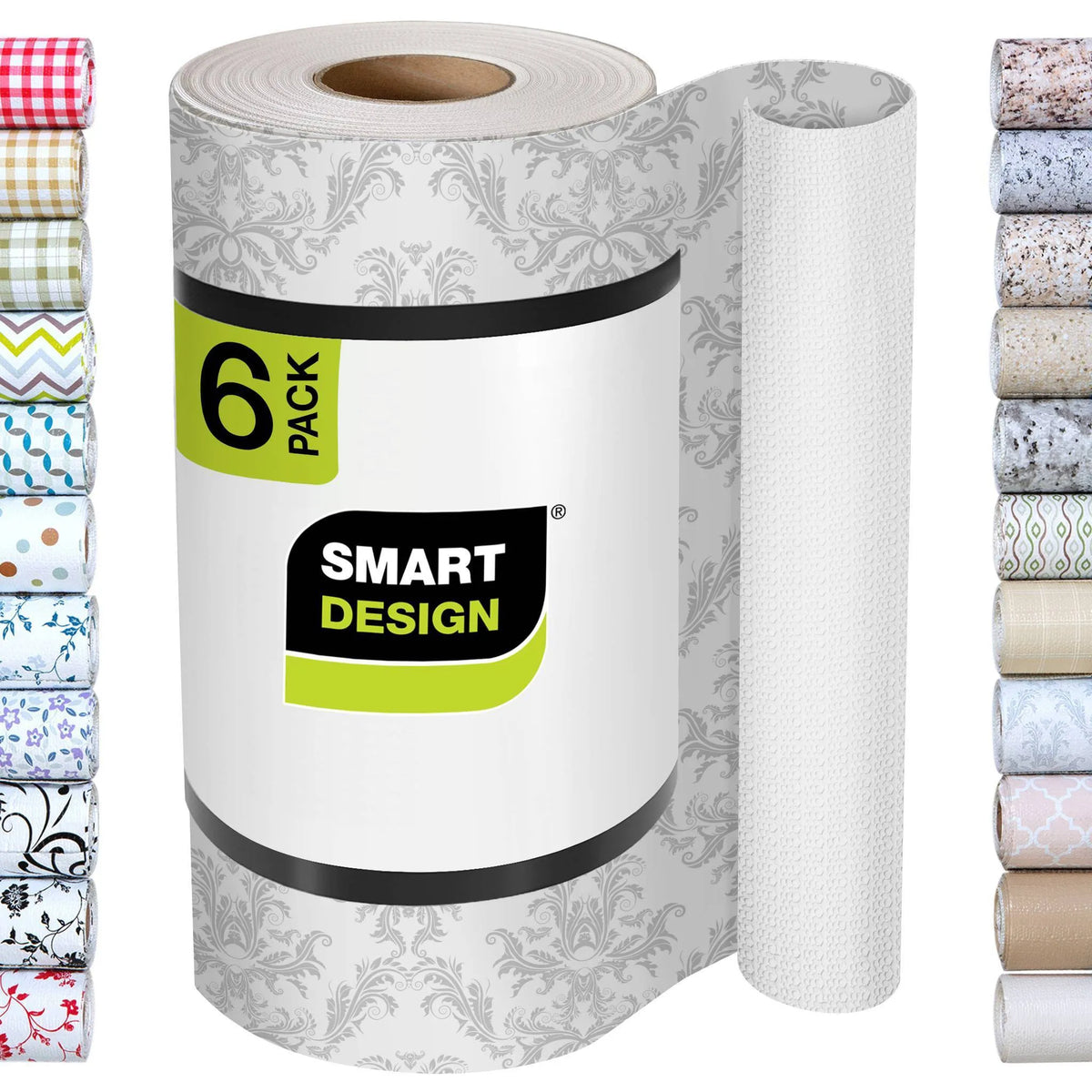 Set of 6 Non-Adhesive Shelf Liner Rolls - Grey – REBEL