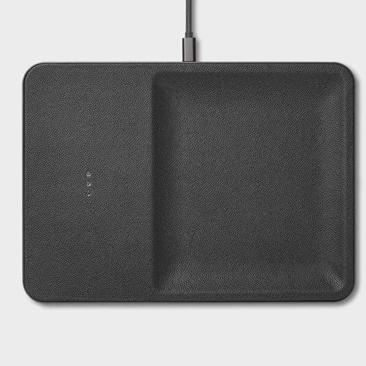 Courant CATCH:3 Single-Device Charging Tray w/ Storage - Leather - Ash ...