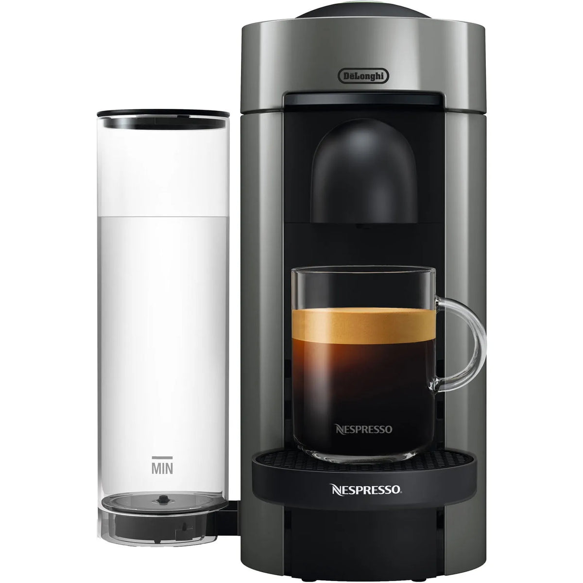 Nespresso Vertuo Plus Coffee and Espresso Machine by De'Longhi - Gray ...