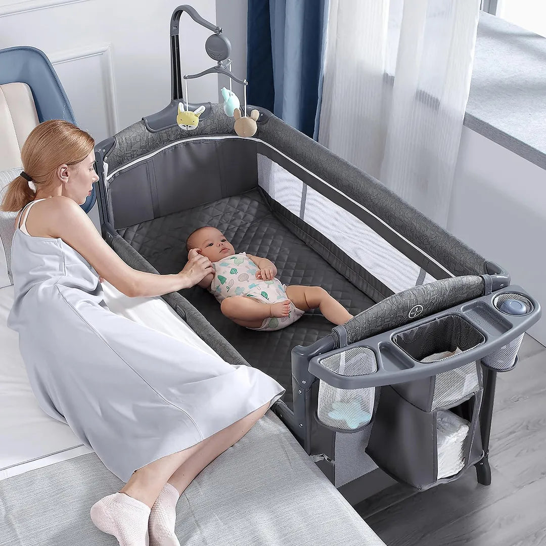 Bedside Bassinet/Crib, Pack and Play with Sheet, Diaper Changing Table ...