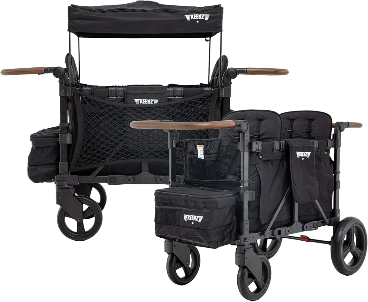 Keenz XC EVO Luxury 2 Passenger Kids Stroller Wagon - Black – REBEL