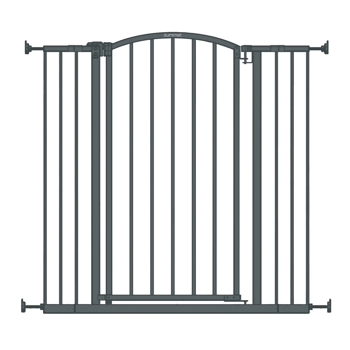 Extra Tall Decor Safety Gate - Gray – REBEL