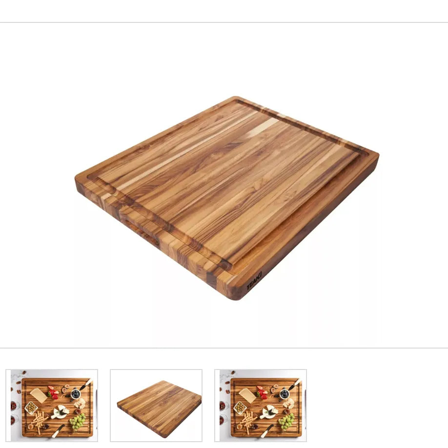 Teak Wood Extra Large Reversible Cutting Board – REBEL