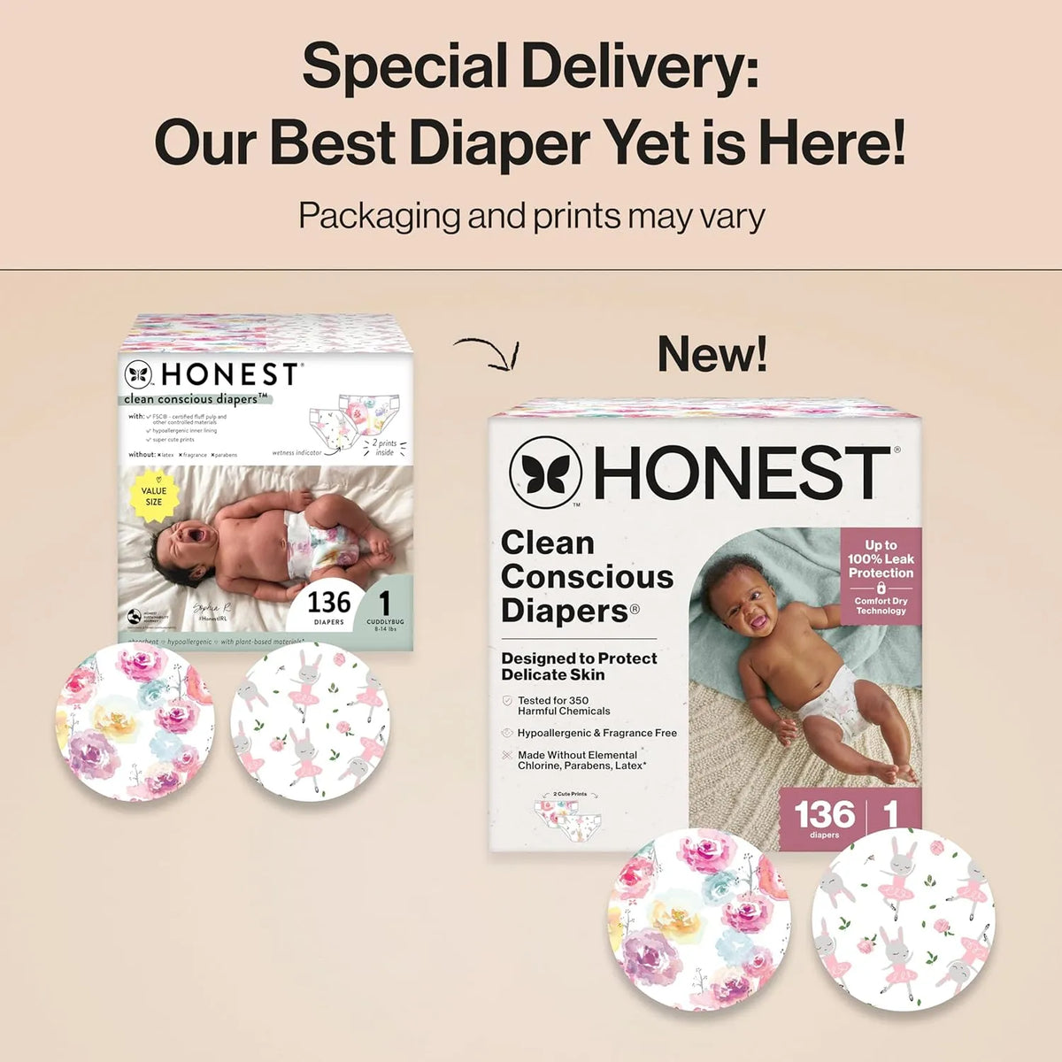 Clean Conscious Diapers - Rose Blossom + Tutu Cute – REBEL