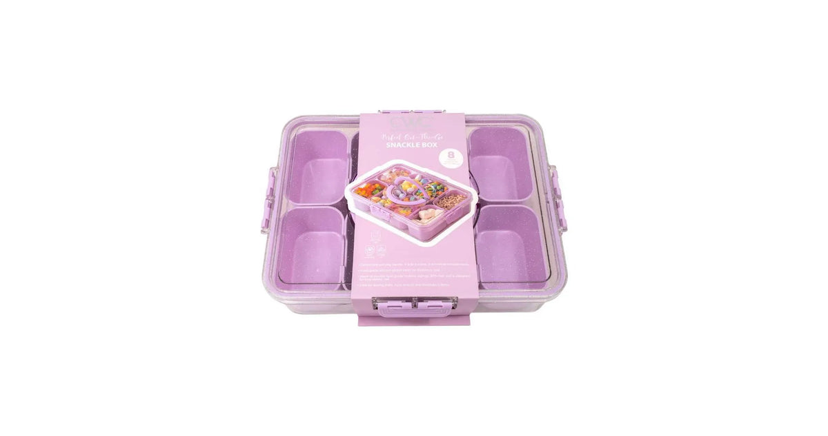Sparkle Snack Box Food Storage Container Purple – REBEL