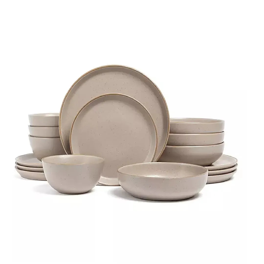 Over&Back Options 16-piece Dinnerware Set (Beige) – REBEL