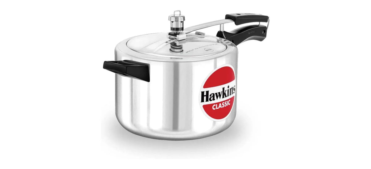 Hawkins Classic 5L Aluminum Pressure Cooker: Stovetop, Cool Touch ...