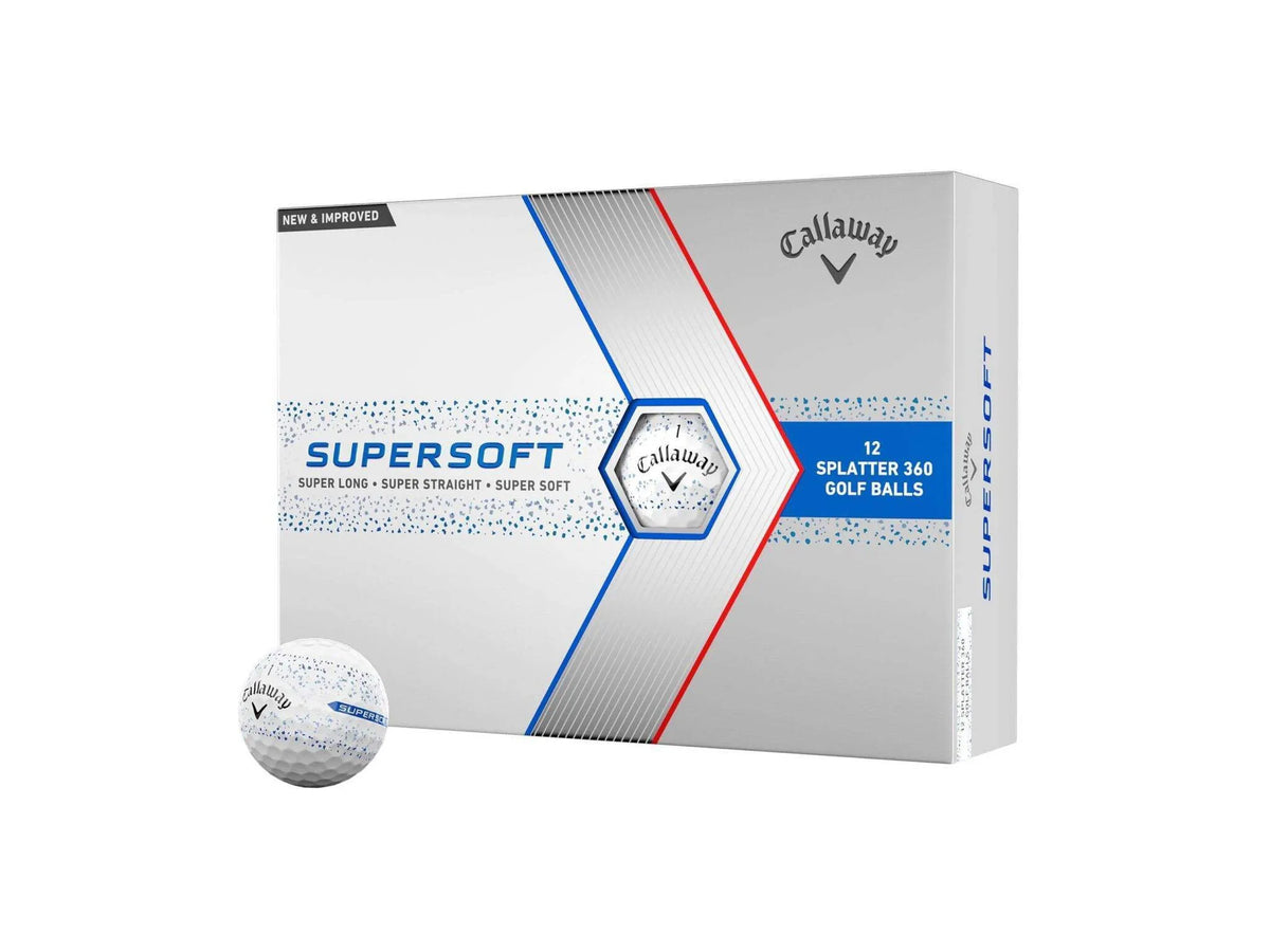 Callaway Supersoft Splatter Golf Balls - Blue – REBEL