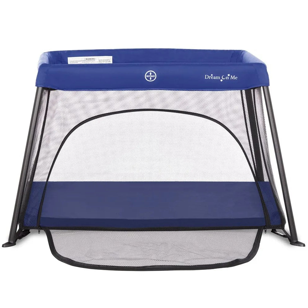 Travel Light Playard with Mesh Zipper Door, Navy – REBEL