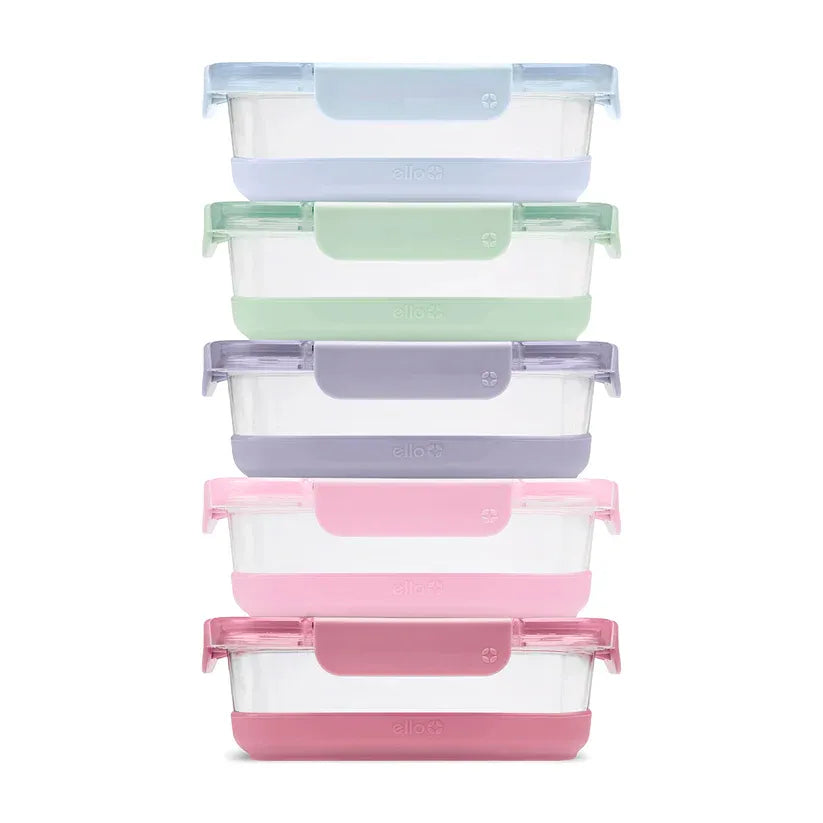 Ello 5-Piece Glass Meal Prep Container Set – REBEL