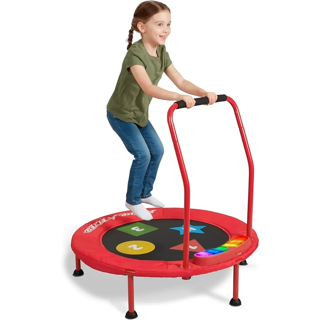 Radio Flyer Game Time Interactive Kids' Trampoline with Lights Sounds ...