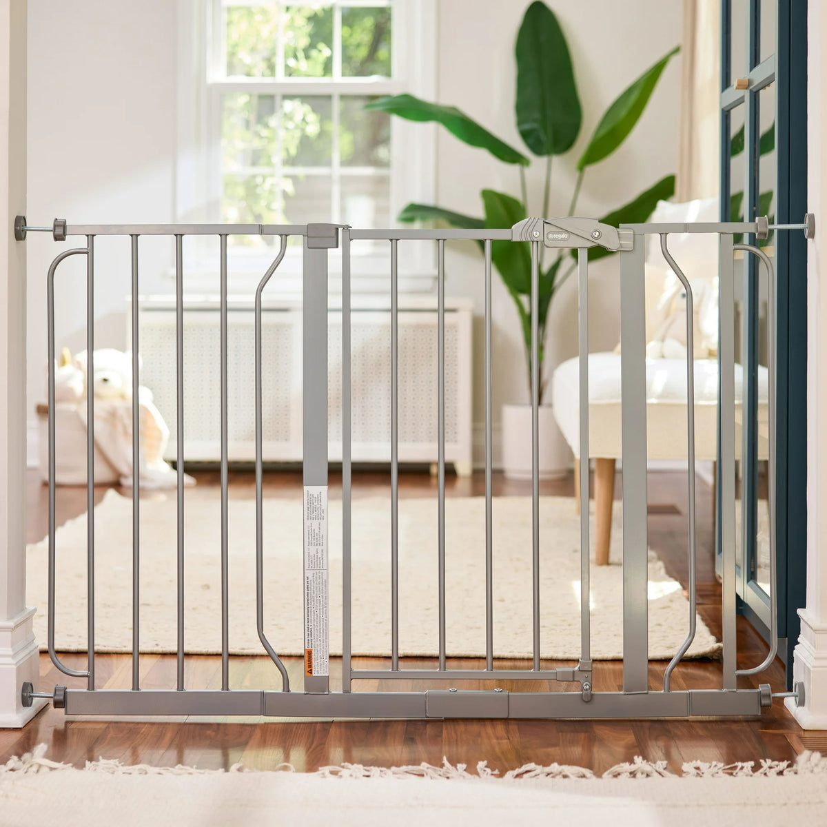 Regalo Easy Step® 49-Inch Extra Wide Baby Gate, Includes 4-Inch and 12 ...