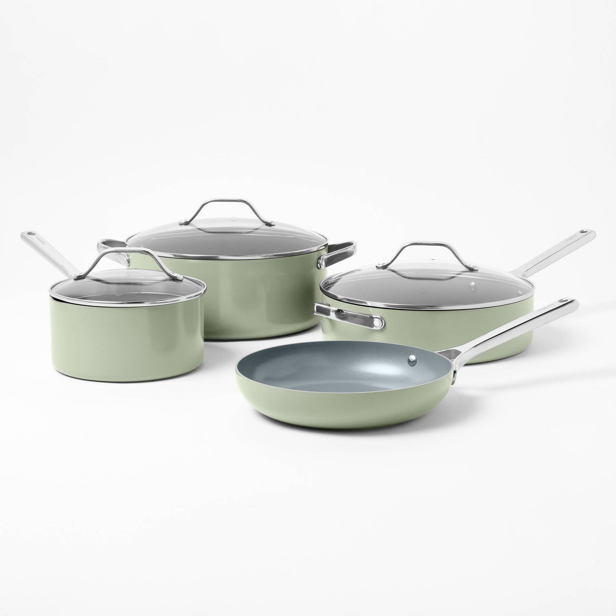 7pc Nonstick Ceramic Coated Aluminum Cookware Set – REBEL