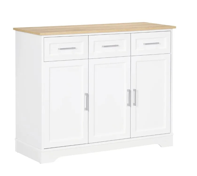 HomCom Modern Kitchen Sideboard Buffet Cabinet with Storage, Kitchen ...