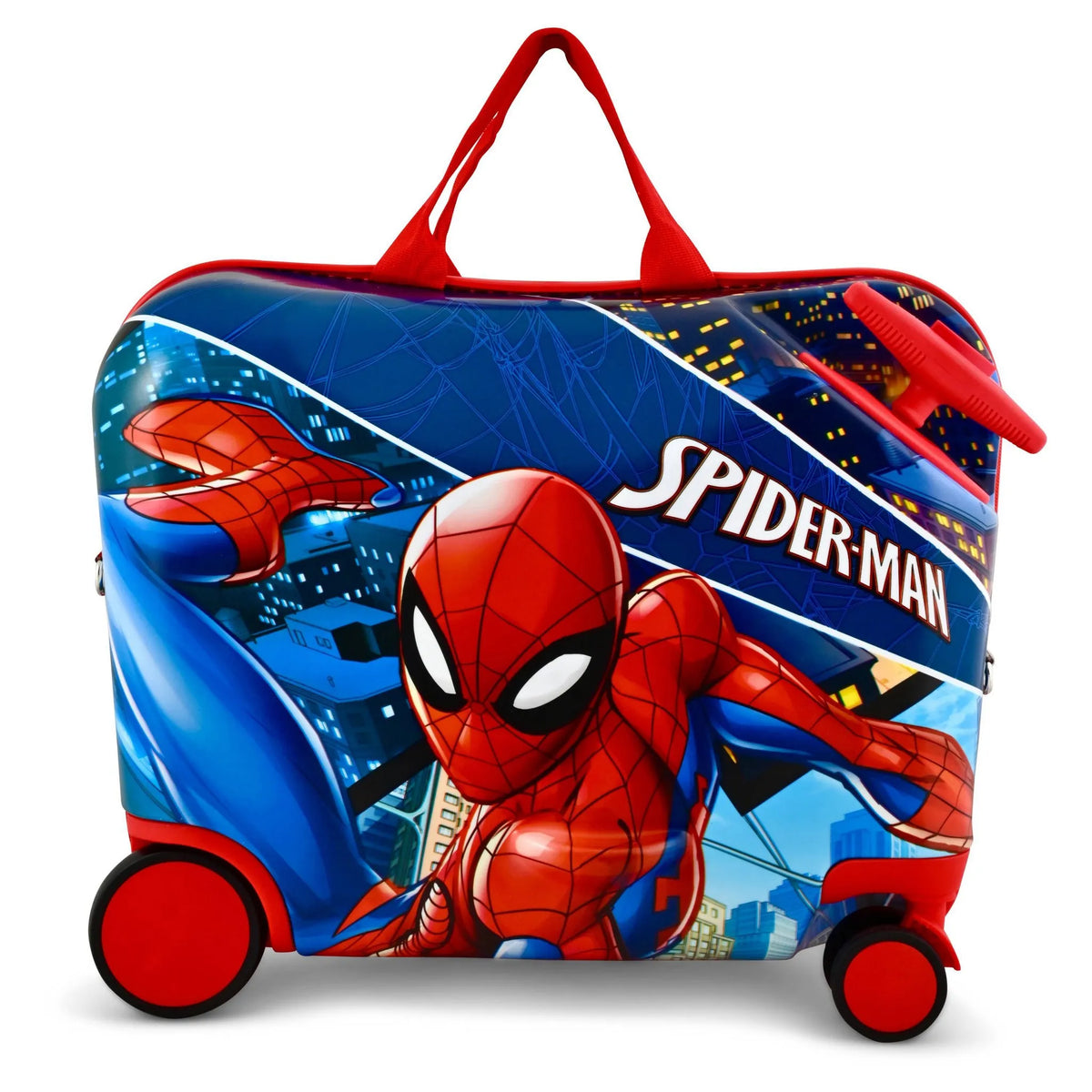 Marvel Kids' Spider-Man Hardside Carry On Ride-On Suitcase – REBEL