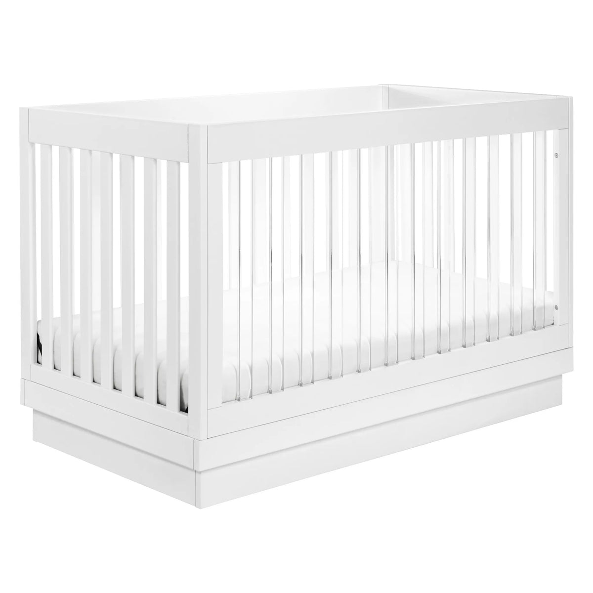 (Floor Model) Harlow 3-in-1 Convertible Crib with Toddler Rail - White ...