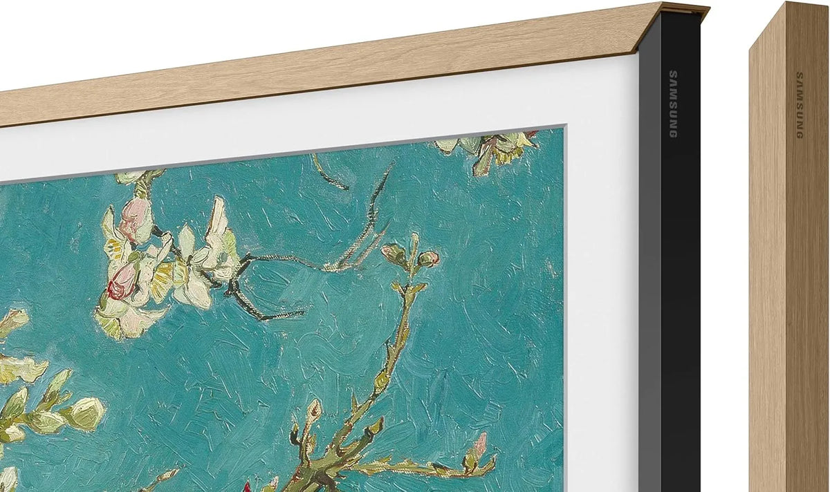 Samsung (2021) 65" The Frame Customizable Bezel - Modern Teak 3840 x 1 ...