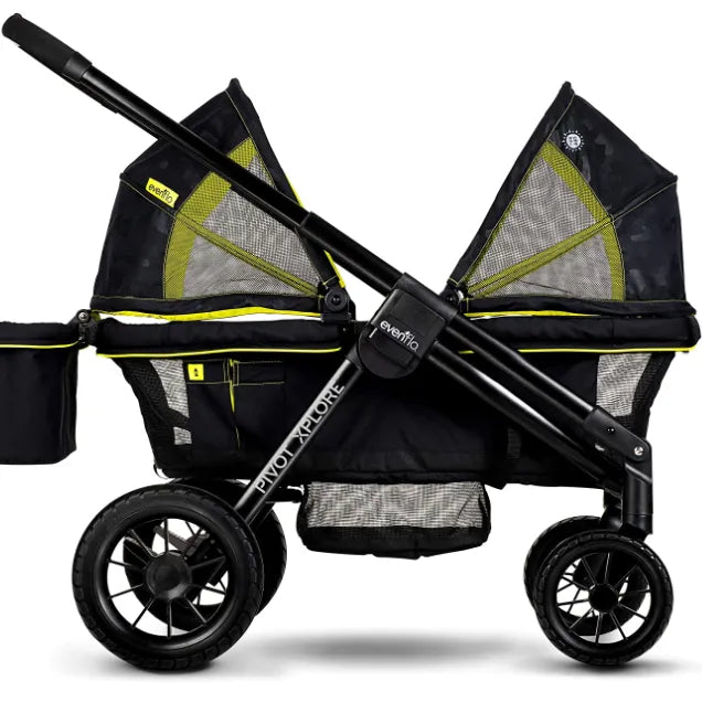 Evenflo Pivot Xplore All-Terrain Stroller Wagon (Wayfarer Black) Pivot ...