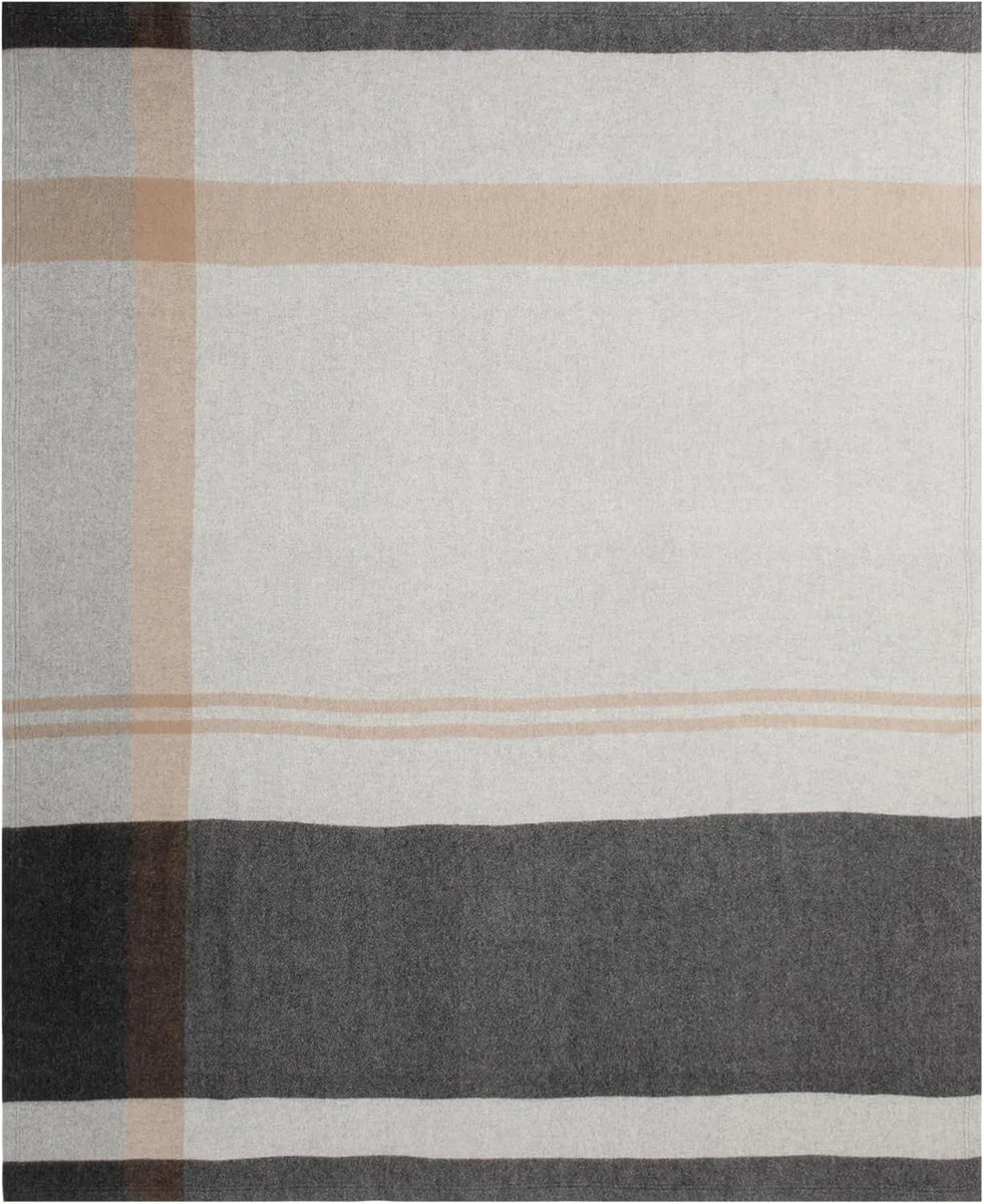 Dawson Forte 100% Cashmere Woven Throw - Dark Grey – REBEL