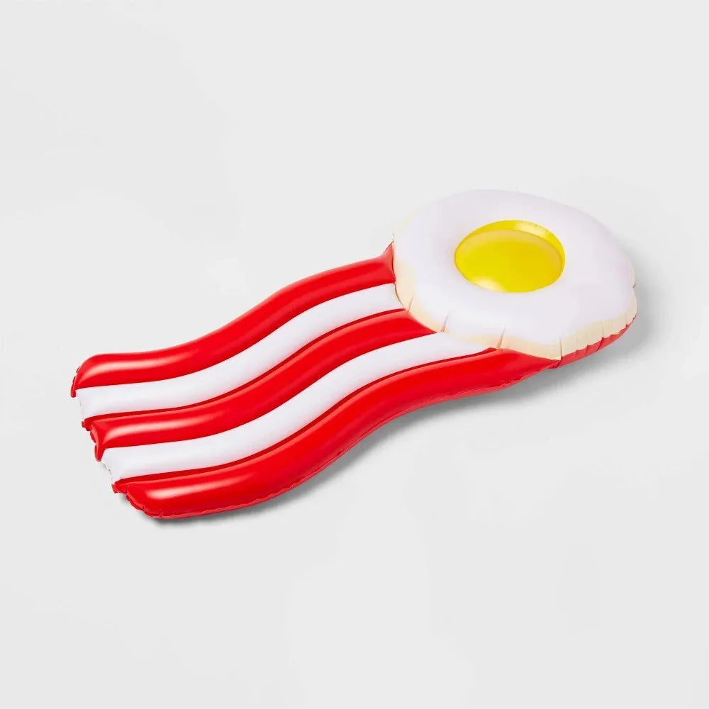 Sun Squad Egg and Bacon Float - Sun Squad™: PVC Novelty Pool Float ...