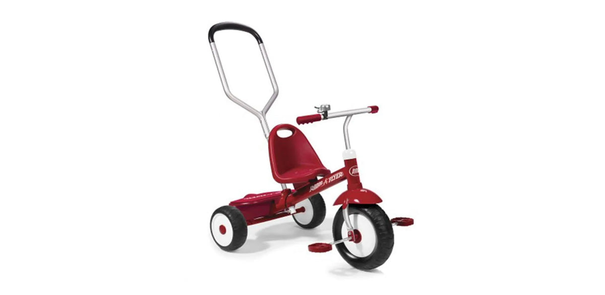 Deluxe Steer & Stroll Kids Tricycle - Red – REBEL