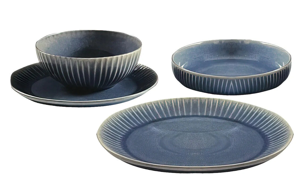 Laurie Gates California Designs Dinnerware Set - 16-Pc- Blue – REBEL